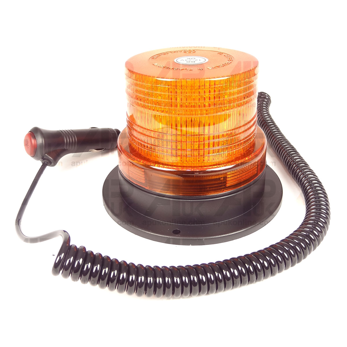 LED Magnetic Mount Rotating Flashing Amber Strobe Beacon Warning | APUK ...
