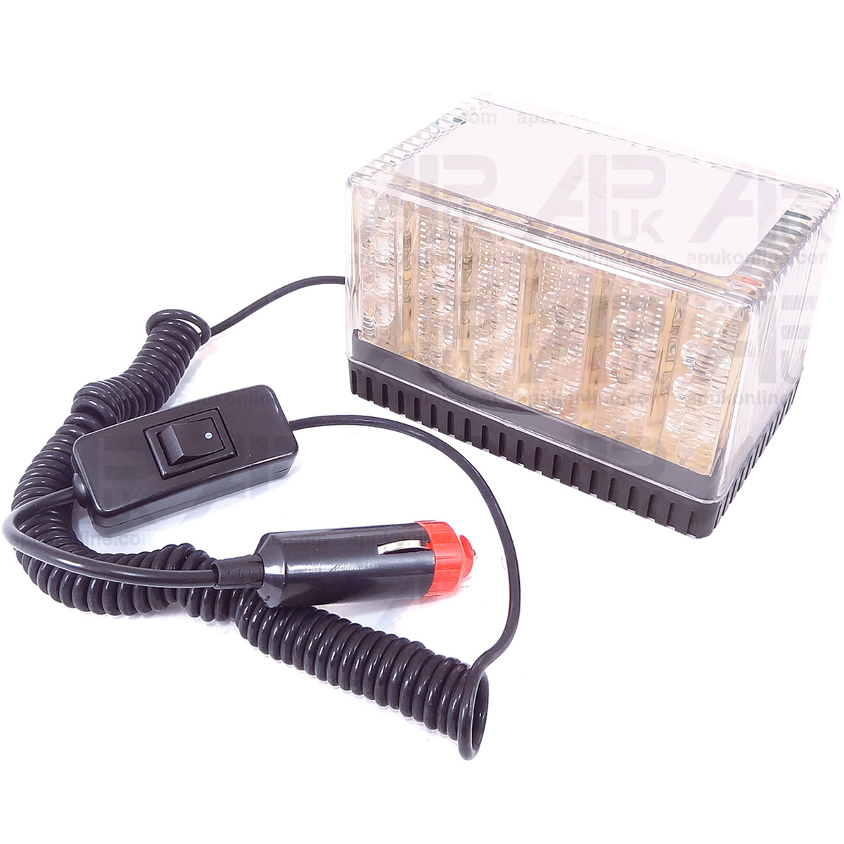 LED Magnetic Flashing Amber Beacon Hazard Car Truck Digger Van Wa ...