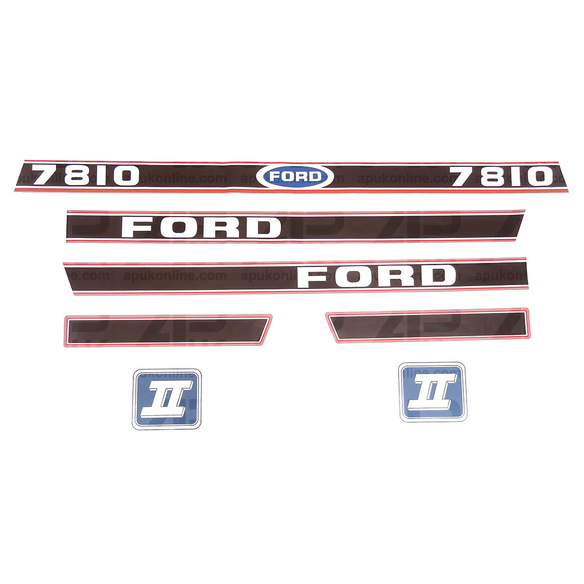 Ford New Holland 7810 Tractor Hood Bonnet Decal Stickers Set | APUK Online