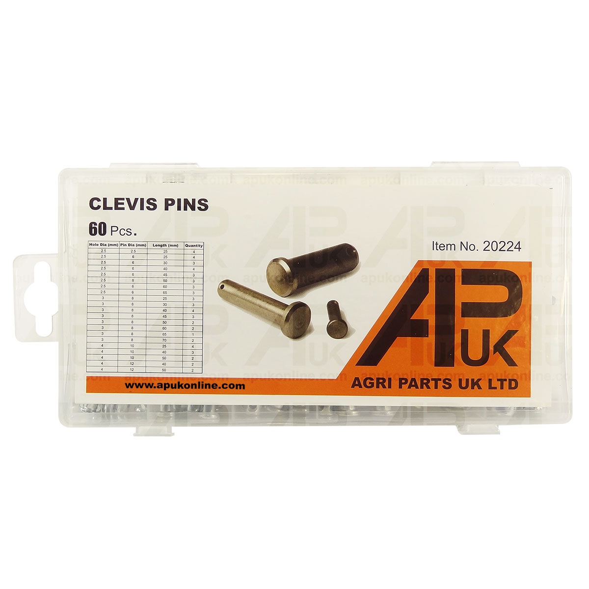 60 Assorted Clevis Retaining Shackle pins Link Hinge 3 Point Link ...