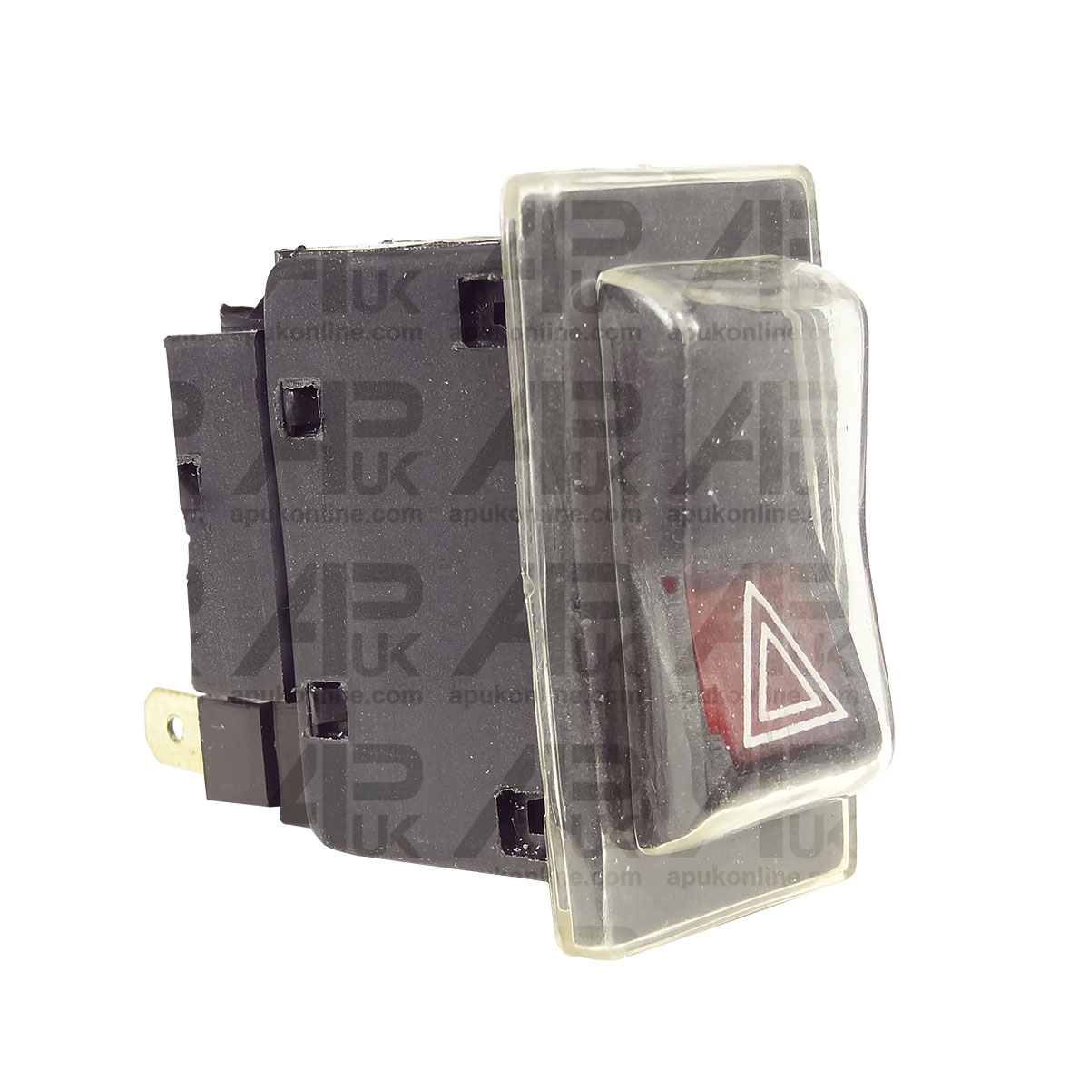 Red Hazard Warning Light Lamp Switch 2 Spade Terminal | APUK Online
