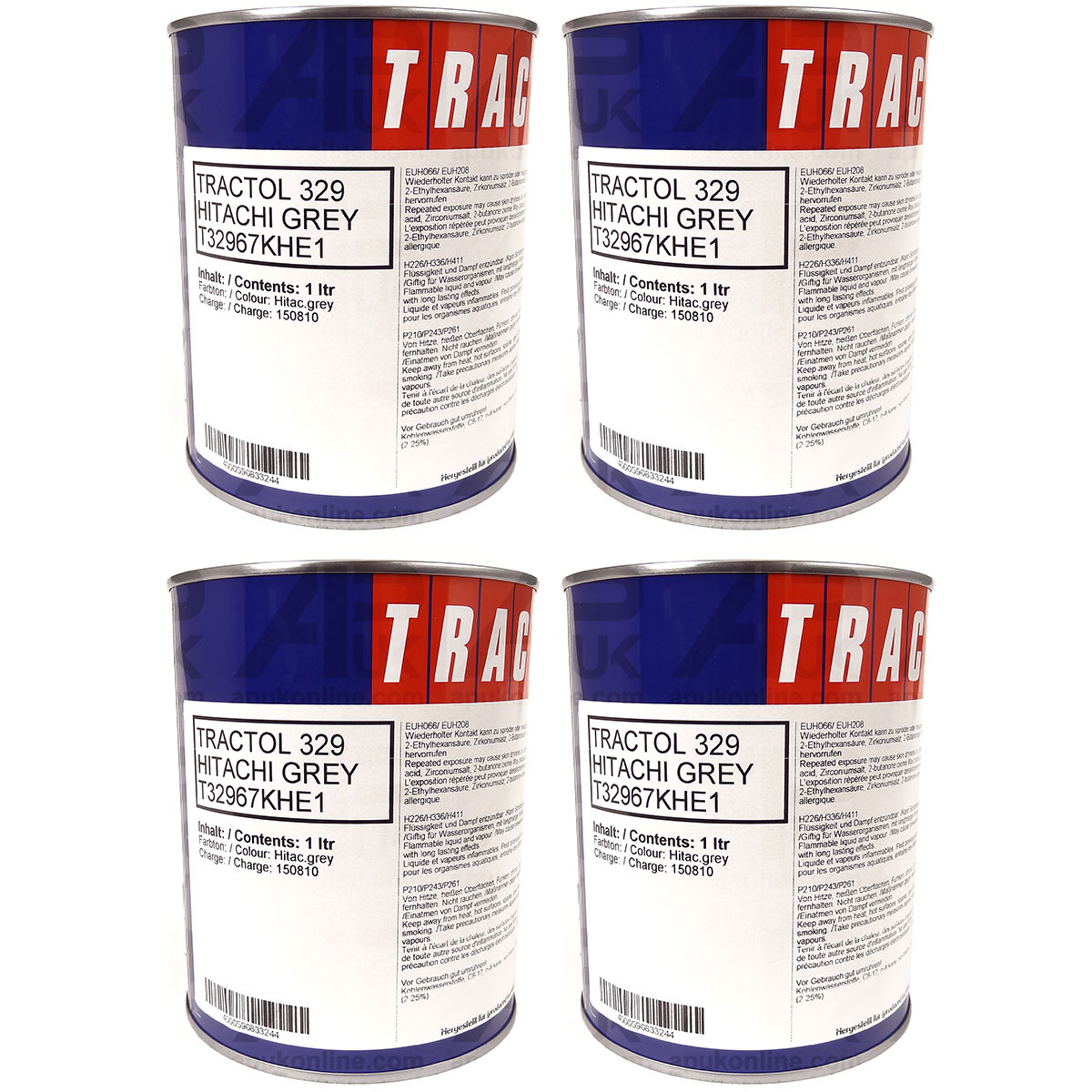 Hitachi Mini Digger Excavator 4 Litre Grey Tractol Paint | APUK Online