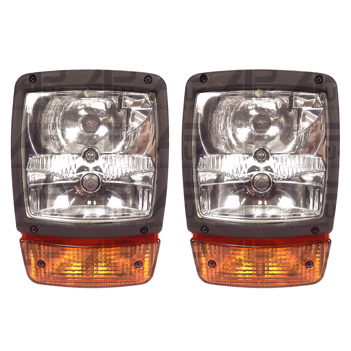 Pair JCB Telehandler Loader Headlights Head Lamps Indicator | APUK Online