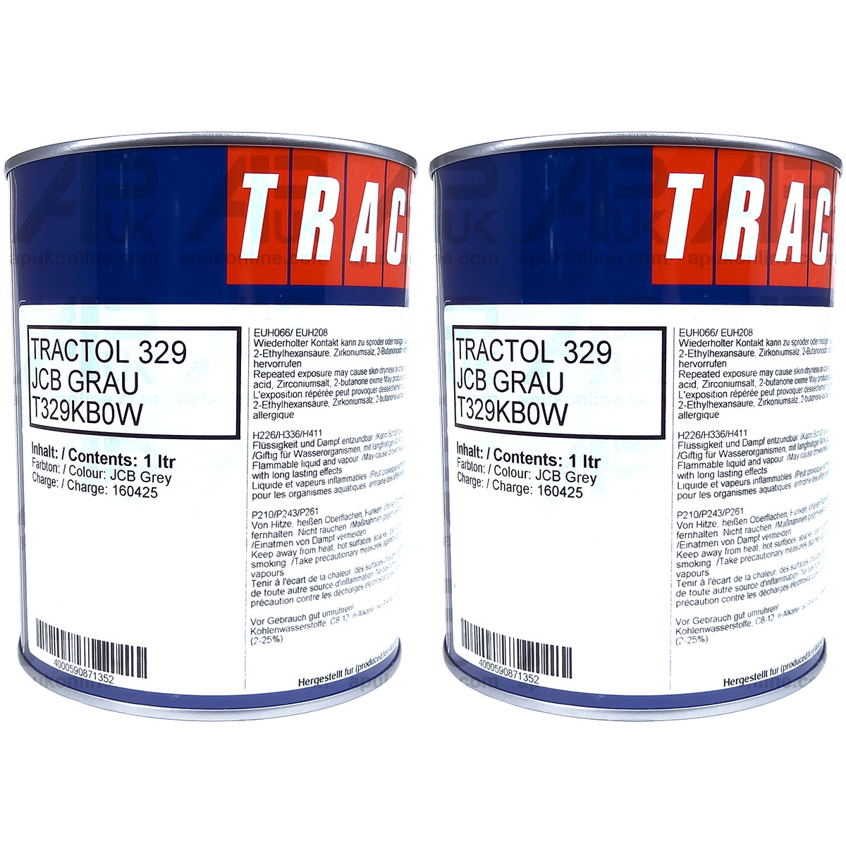 JCB Grey Paint Tractol Construction Machinery Enamel Tin 2 Litre | APUK ...