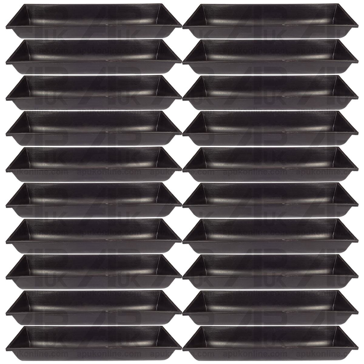 20 x Garden Flower Pot Planter 1m 100cm 3ft Trough Plastic Plant | APUK ...