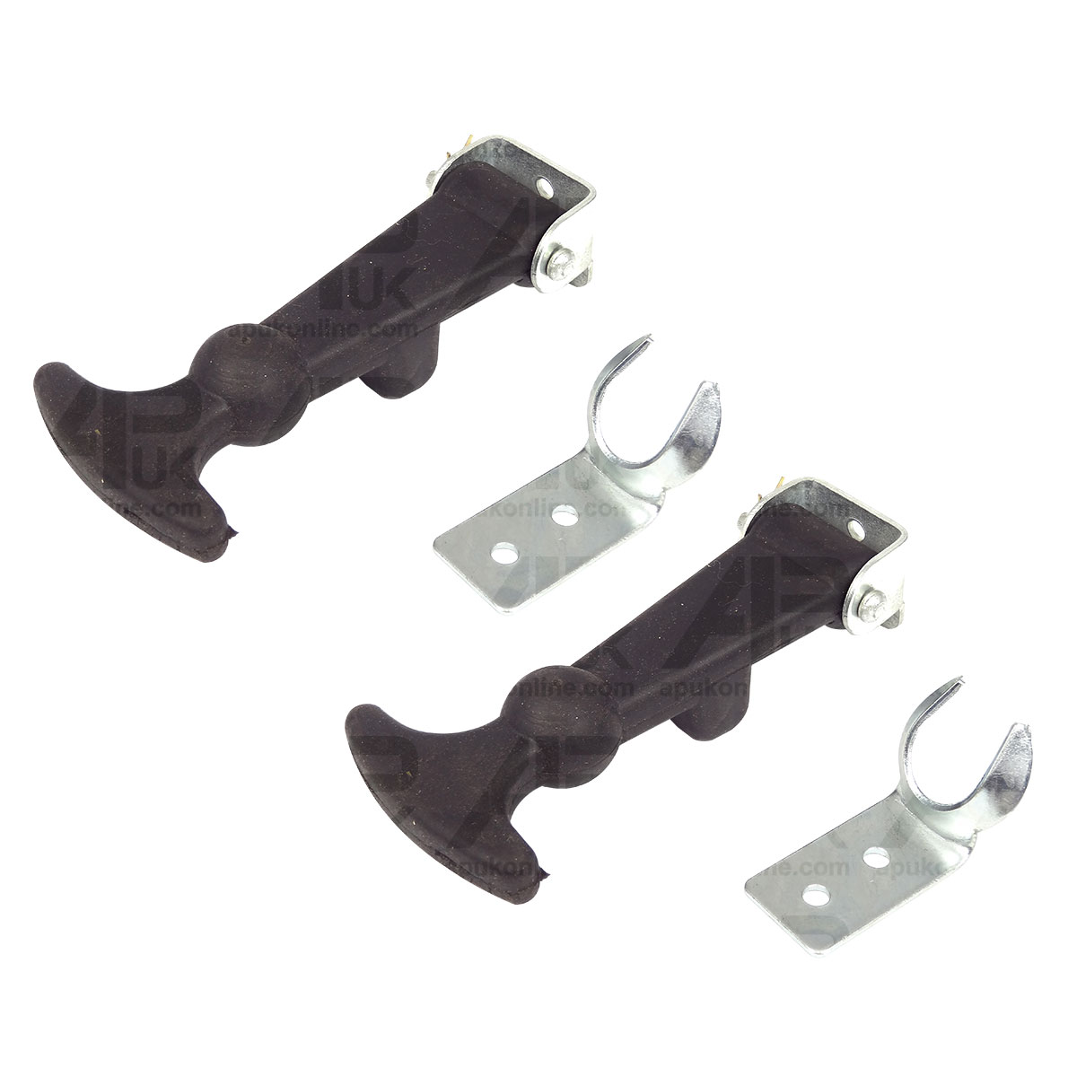 2x Rubber Bonnet Fastener Door Catch Strap Rally cars Horsebox Tr ...
