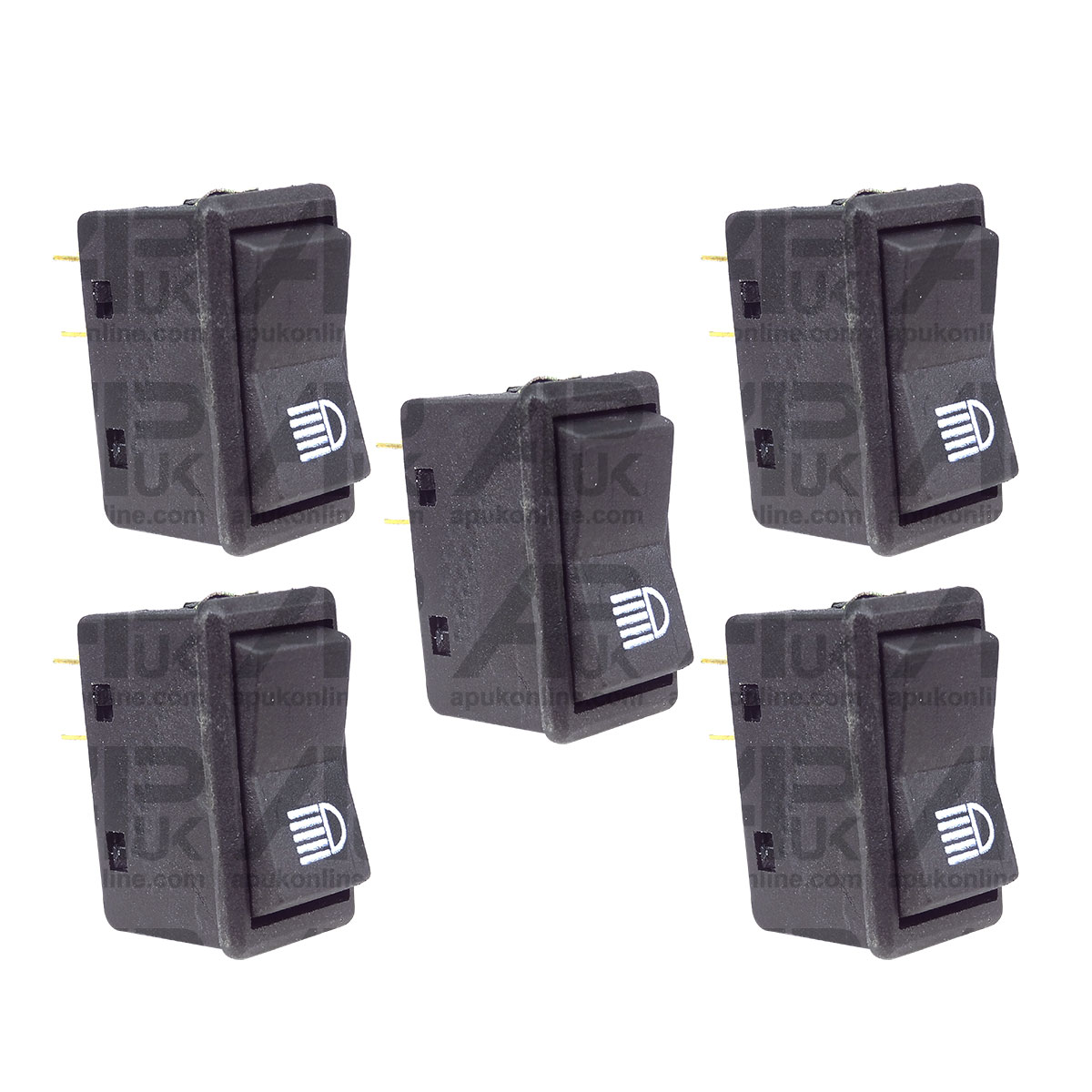 5x Headlight Head Lights Lamp Rocker Switch for JCB Dumper Mini D ...