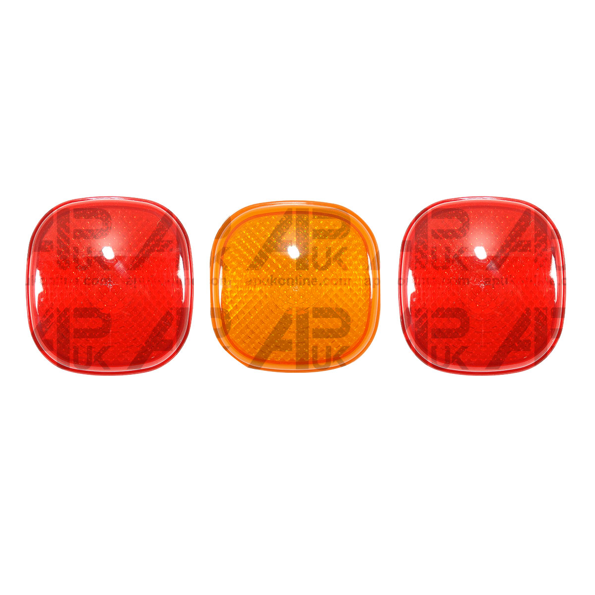 JCB Tele Rear Red Amber Stop Indicator Tail Light Lamp Lens Kit | APUK ...