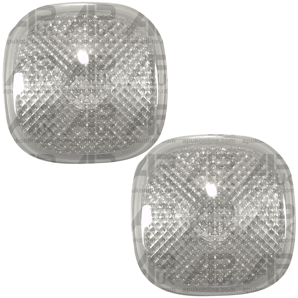 2x Rear Clear Reverse Light Lamp Lens for JCB Telescopic Handler | APUK ...
