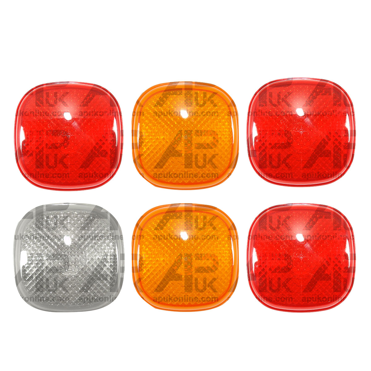 JCB Tele Rear Stop Indicator Reverse Tail Light Lamp 6 Lens Set | APUK ...