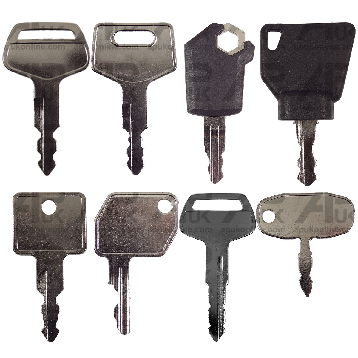 8x Keys Master Plant for CAT Hitachi JCB Excavator Digger Dumper | APUK ...