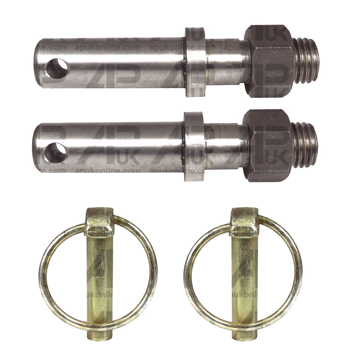 Pair Cat 2 Tractor Lower link Implement Mounting Pins 1 1/8" Link ...