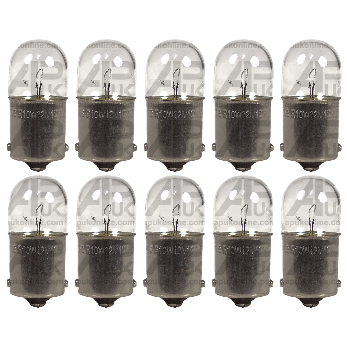 10x Lucas Light indicator Bulb BA15s 12V 5W for Tractor | APUK Online