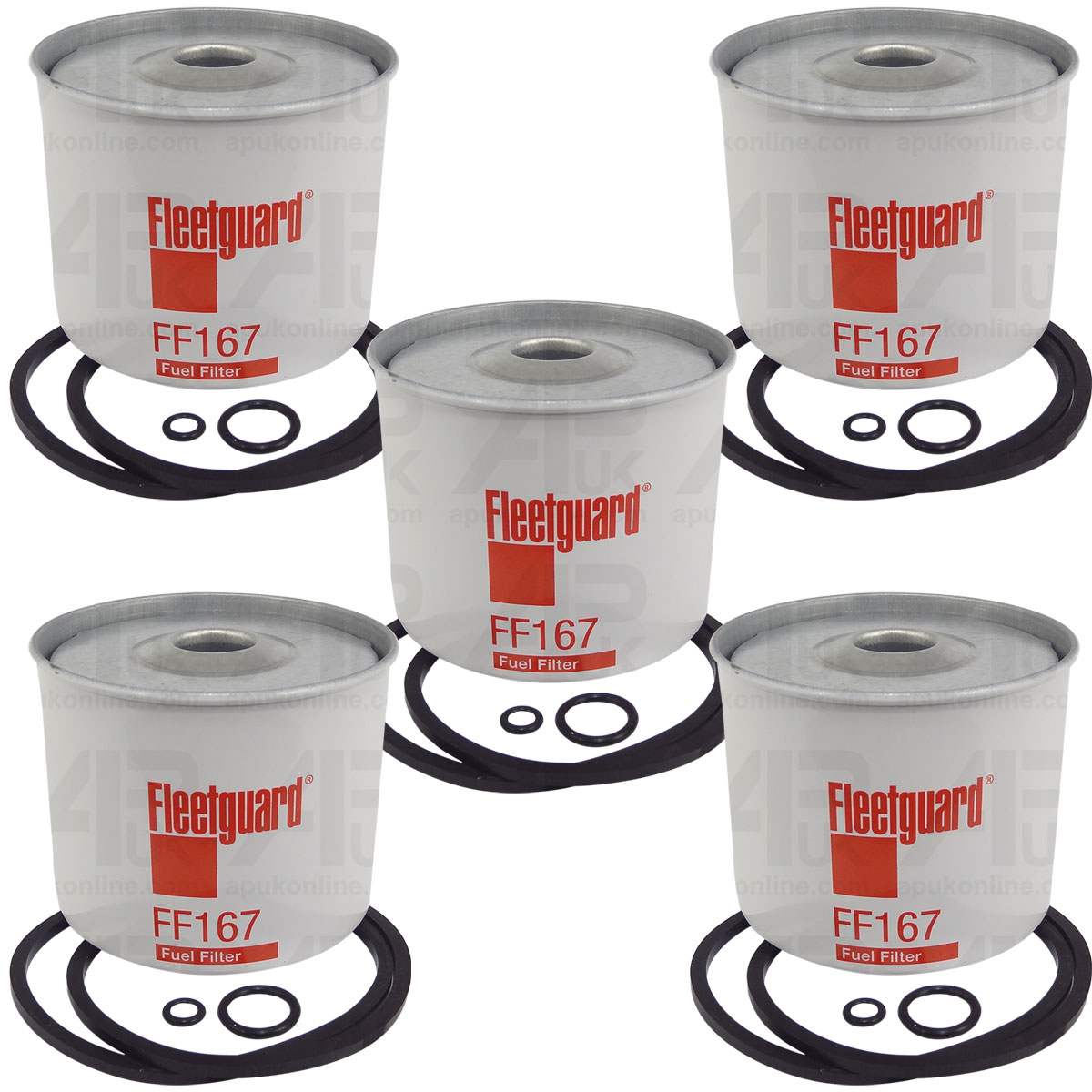 5x Fleetguard FF167 Fuel Filter for Landini Blizzard 50 60 Ghibli ...
