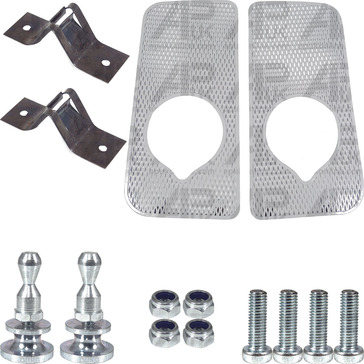 Front Grille & Clips Studs With Lamp Hole for Fordson Tractor | APUK Online