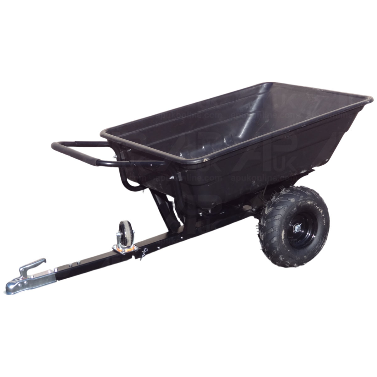ATV Quad Utility Dump Trailer Poly Pan Tipper for Soil Gravel Com ...